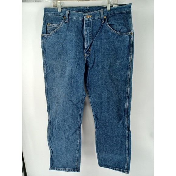 Wrangler | Jeans | Wrangler Jeans Mens 38x3 Blue Regular Fit | Poshmark